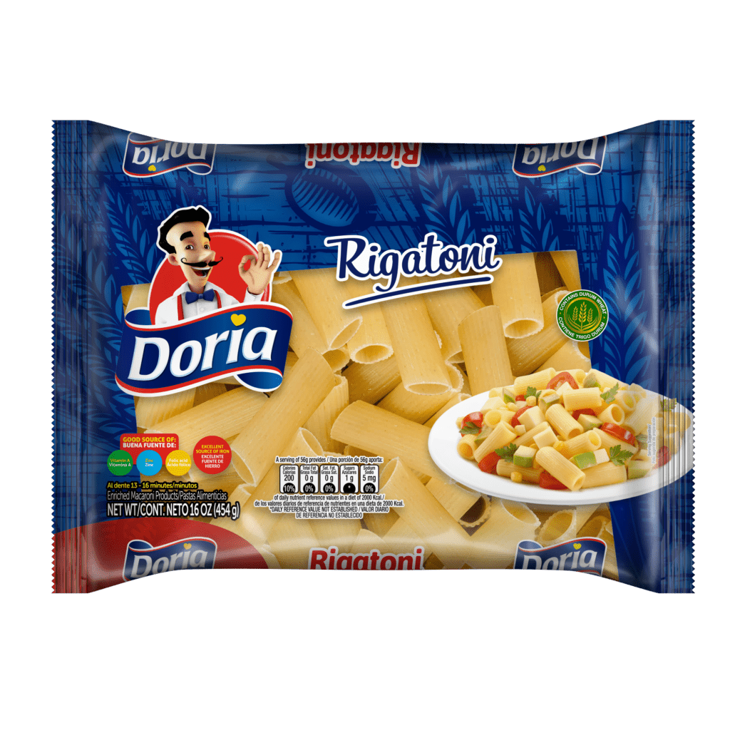 Doria | Pasta with a mixture of essential vitamins and minerals ...