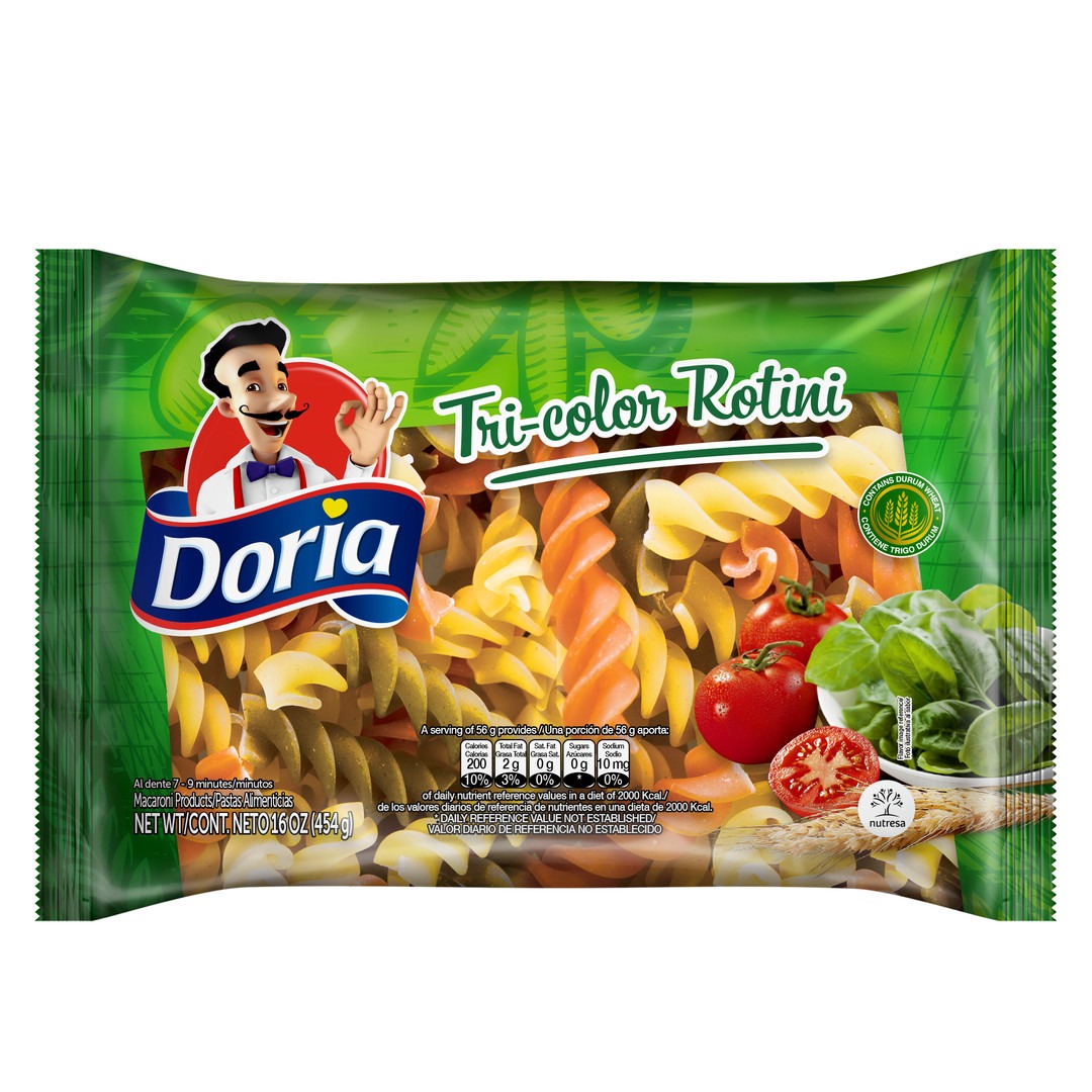 Doria | Pasta with a mixture of essential vitamins and minerals ...