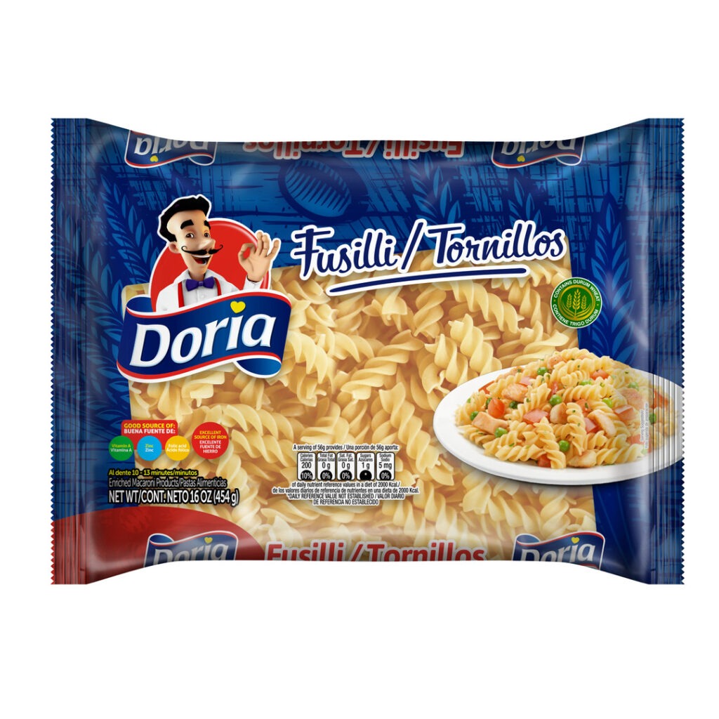 Doria | Pasta with a mixture of essential vitamins and minerals ...