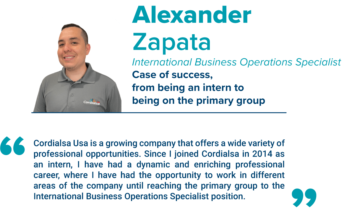 Meet Our Team - Alexander Zapata - Cordialsa USA